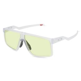 Oakley 0OO9285 HELUX | Herren-Sonnenbrille | Fassung: Vollrand, Quadratisch, Kunststoff, Kristall Matt | Glasfarbe: Gelb