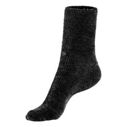 Lavana Damen Kuschelsocken, Schwarz, Gr. 35/38, Str&uuml;mpfe & Socken, Material: Polyester