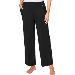 feel good Damen Dehnbund-Hose mit weitem Bein schwarz, Gr&ouml;&szlig;e 48/50