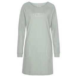 VIVANCE DREAMS BY LASCANA Nachthemd gr&uuml;n Gr. 32/34 f&uuml;r Damen. Mit Rundhals. Bequem. Nachhaltig.