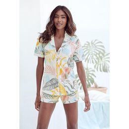 VIVANCE DREAMS BY LASCANA Shorty mehrfarbig Gr. 36/38 f&uuml;r Damen. Mit V-Ausschnitt. Bequem. Nachhaltig.