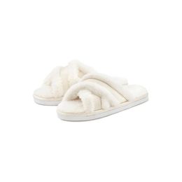 VIVANCE DREAMS BY LASCANA Pantolette 'Hausschuh, Pantoffel, Mule, offener Schuh,' beige Gr. 37 f&uuml;r Damen