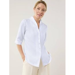 Walbusch Extraglatt-Bluse Kelchkragen