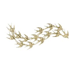 HOME STORY Wanddekoration Schwalbe gold Metall,Eisen Ma&szlig;e (cm): B: 37,5 H: 4,5 &raquo; M&ouml;bel Kraft