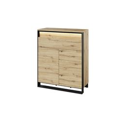 M&ouml;bel Kraft Kommode mit Beleuchtung holzfarben Ma&szlig;e (cm): B: 92 H: 113 T: 40.0 &raquo; M&ouml;bel Kraft