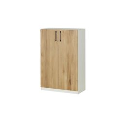 M&ouml;bel Kraft Aktenschrank mit Massivholzfront SOLIDLine wei&szlig; Ma&szlig;e (cm): B: 80 H: 121,4 T: 40.0 &raquo; M&ouml;bel Kraft