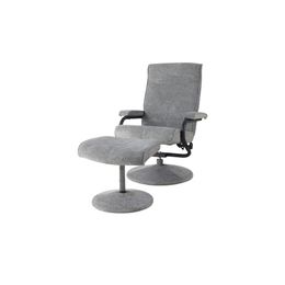 M&ouml;bel Kraft Fernsehsessel mit Hocker grau Ma&szlig;e (cm): B: 76 H: 105 T: 81.0 &raquo; M&ouml;bel Kraft