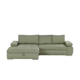 Smart Ecksofa Ibby gr&uuml;n Ma&szlig;e (cm): B: 294 H: 73 T: 173.0 &raquo; M&ouml;bel Kraft