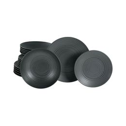 Creatable Kombiservice Lava Stone schwarz Steinzeug/Steingut Ma&szlig;e (cm): B: 40 H: 37 &raquo; M&ouml;bel Kraft