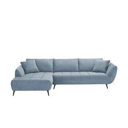 bobb Ecksofa mit Sitztiefenverstellung Carly blau Ma&szlig;e (cm): B: 320 H: 90 T: 215.0 &raquo; M&ouml;bel Kraft
