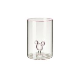 Disney Glas mit 3D Mickey rosa/pink Glas Ma&szlig;e (cm): H: 10,5 &Oslash;: 7.4 &raquo; M&ouml;bel Kraft