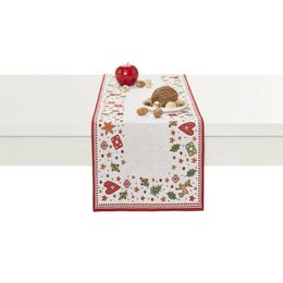 CS Schmal como Tischl&auml;ufer Weihnachtspatch mehrfarbig Synthetik Ma&szlig;e (cm): B: 32 &raquo; M&ouml;bel Kraft