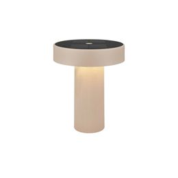 M&ouml;bel Kraft Akku Solar Tischleuchte beige Ma&szlig;e (cm): H: 20 &Oslash;: 16.0 &raquo; M&ouml;bel Kraft
