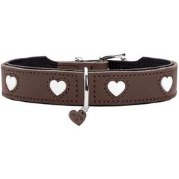Hunter Hundehalsband love braun XXS-XS
