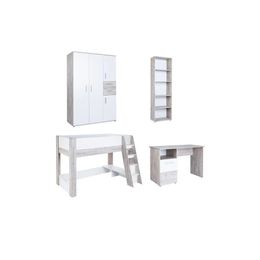 M&ouml;bel Kraft Kinderzimmer 4er-Set holzfarben Ma&szlig;e (cm): B: 511 H: 188 &raquo; M&ouml;bel Kraft