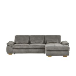 M&ouml;bel Kraft Ecksofa mit Sitztiefenverstellung Kundry grau Ma&szlig;e (cm): H: 100 &raquo; M&ouml;bel Kraft