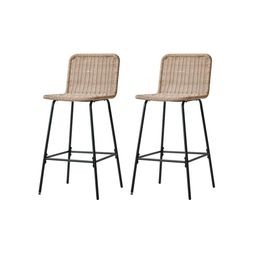 M&ouml;bel Kraft Barhocker 2er-Set braun Ma&szlig;e (cm): B: 47,5 H: 103 &raquo; M&ouml;bel Kraft