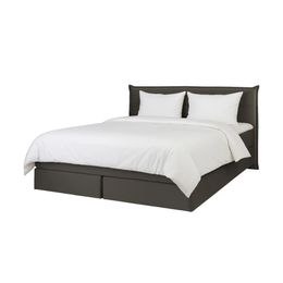 M&ouml;bel Kraft Boxspringbett 180x200 in anthrazit Ma&szlig;e (cm): B: 182 H: 105 &raquo; M&ouml;bel Kraft