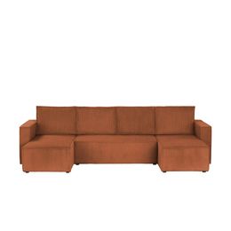 Primo Wohnlandschaft mit Schlaffuntion Cleo kupfer Ma&szlig;e (cm): B: 296 H: 88 T: 148.0 &raquo; M&ouml;bel Kraft