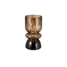HOME STORY Vase braun Glas Ma&szlig;e (cm): B: 14,5 H: 28 &raquo; M&ouml;bel Kraft