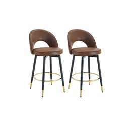M&ouml;bel Kraft Barstuhl 2er-Set braun Ma&szlig;e (cm): B: 47,4 H: 92 &raquo; M&ouml;bel Kraft