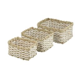 M&ouml;bel Kraft Aufbewahrungskorb 3er Set creme Ma&szlig;e (cm): B: 25 H: 12 T: 17.0 &raquo; M&ouml;bel Kraft