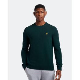 Lyle & Scott Lyle & Scott Rundhals-Pullover aus Lammwolle in Gr&uuml;n