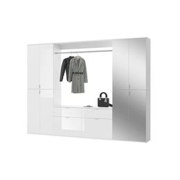 M&ouml;bel Kraft Garderoben-Set wei&szlig; Ma&szlig;e (cm): B: 243 H: 193 T: 34.0 &raquo; M&ouml;bel Kraft