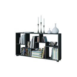 M&ouml;bel Kraft Standregal schwarz Ma&szlig;e (cm): B: 117 H: 62 T: 20.0 &raquo; M&ouml;bel Kraft