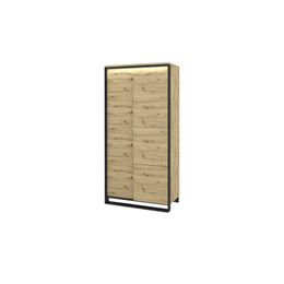M&ouml;bel Kraft Kleiderschrank holzfarben Ma&szlig;e (cm): B: 95 H: 195 T: 50.0 &raquo; M&ouml;bel Kraft