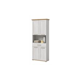 M&ouml;bel Kraft Hochschrank holzfarben Ma&szlig;e (cm): B: 74 H: 187 &raquo; M&ouml;bel Kraft