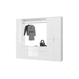 M&ouml;bel Kraft Garderoben-Set wei&szlig; Ma&szlig;e (cm): B: 212 H: 193 T: 34.0 &raquo; M&ouml;bel Kraft
