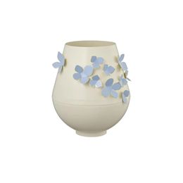 HOME STORY Vase wei&szlig; Metall Ma&szlig;e (cm): H: 23,5 &Oslash;: 20.0 &raquo; M&ouml;bel Kraft