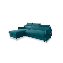 Miuform Ecksofa mit Schlaffunktion Sweet Harmony t&uuml;rkis/petrol Ma&szlig;e (cm): B: 228 H: 95 &raquo; M&ouml;bel Kraft