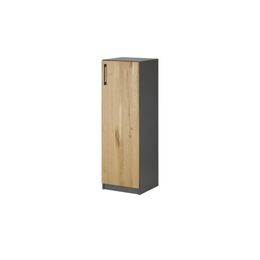 M&ouml;bel Kraft Aktenschrank mit Massivholzfront SOLIDLine grau Ma&szlig;e (cm): B: 40 H: 121,4 T: 40.0 &raquo; M&ouml;bel Kraft