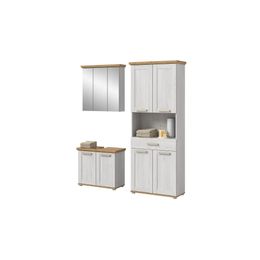 M&ouml;bel Kraft Badkombination holzfarben Ma&szlig;e (cm): B: 159 H: 187 &raquo; M&ouml;bel Kraft