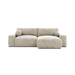 S-STYLE Ecksofa mit Schlaffunktion Puffy beige Ma&szlig;e (cm): B: 266 H: 86 &raquo; M&ouml;bel Kraft