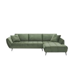 bobb Ecksofa mit Sitztiefenverstellung Carly gr&uuml;n Ma&szlig;e (cm): B: 320 H: 90 T: 215.0 &raquo; M&ouml;bel Kraft