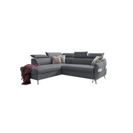 Miuform Ecksofa mit Schlaffunktion Sweet Harmony grau Ma&szlig;e (cm): B: 253 H: 95 &raquo; M&ouml;bel Kraft