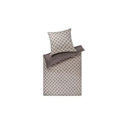 JOOP! Mako Satin Bettw&auml;sche Cornflower Double grau Ma&szlig;e (cm): B: 135 &raquo; M&ouml;bel Kraft