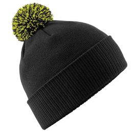 Beechfield - M&uuml;tze f&uuml;r Herren/Damen Unisex (Schwarz/Limone)