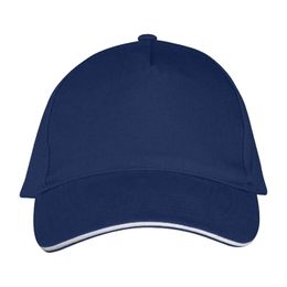 SOLS - "Long Beach" Baseball-M&uuml;tze (Dunkelblau/Wei&szlig;)