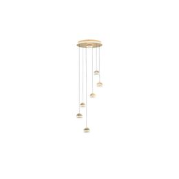 KHG LED-Pendelleuchte beige Ma&szlig;e (cm): H: 150 &Oslash;: 46.0 &raquo; M&ouml;bel Kraft