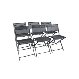M&ouml;bel Kraft Gartenstuhl 6er-Set schwarz Ma&szlig;e (cm): B: 45 H: 79 &raquo; M&ouml;bel Kraft