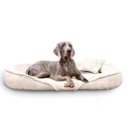 tierlando XENIA - Orthop&auml;disches Hundebett / Hundesofa creme 1,15 m, 20 cm, 90 cm