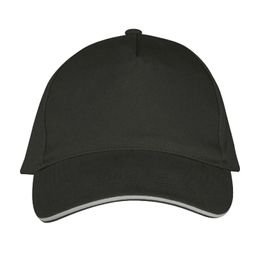 SOLS - "Long Beach" Baseball-M&uuml;tze (Dunkelgrau/Hellgrau)
