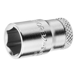 Gedore Steckschl&uuml;sseleinsatz, Nuss, 1/4 Zoll 6,3 mm Antrieb, 6-kant, 10 mm Weite, Werkzeug, 20 10, Stahl verchromt (6166210)