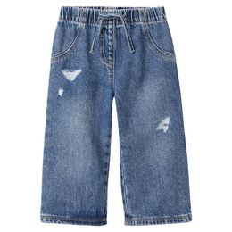 Topomini Baby Wide-Leg-Jeans im Used-Look