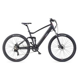 Telefunken M937 E-MTB Mountainbike Fully, 7-Gang Kettenschaltung, Heckmotor, 489,6 Wh Akku, 29" schwarz