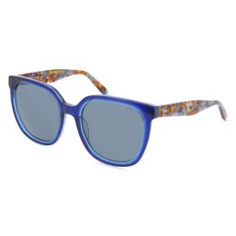 Esprit 40119 | Damen-Sonnenbrille | Fassung: Vollrand, Quadratisch, Acetat, Blau | Glasfarbe: Blau